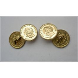 smokingknoopjes manchetknopen evening cufflinks goud gold Keizer Franz ...