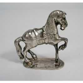 Zilveren miniatuur paard 18e eeuw