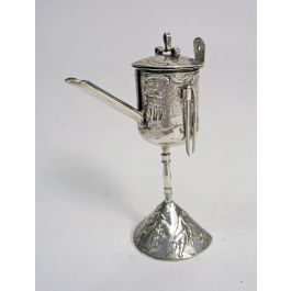 Zilveren miniatuur, snotneus 19e eeuw