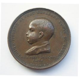 [Frankrijk] Penning, Doop van Philippe d'Orléans, graaf van Parijs, en ...