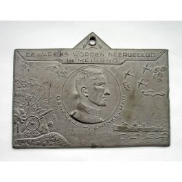 Plaquette, Generaal Winkelman, 1940