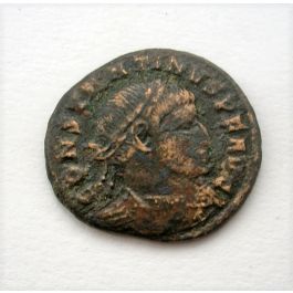 keizer constantiin de grote - romeinse-bronzen-munt-