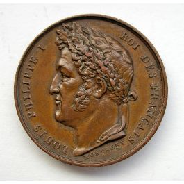 (Frankrijk) Penning, oprichting van de obelisk van Luxor in Parijs door ...