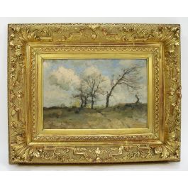 Louis Albert Roessingh, 'Drents landschap', olieverf op paneel ...