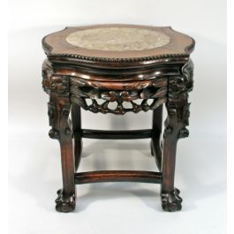 Chinees plantentafeltje, ca. 1900 chinese-rosewood-flower-table